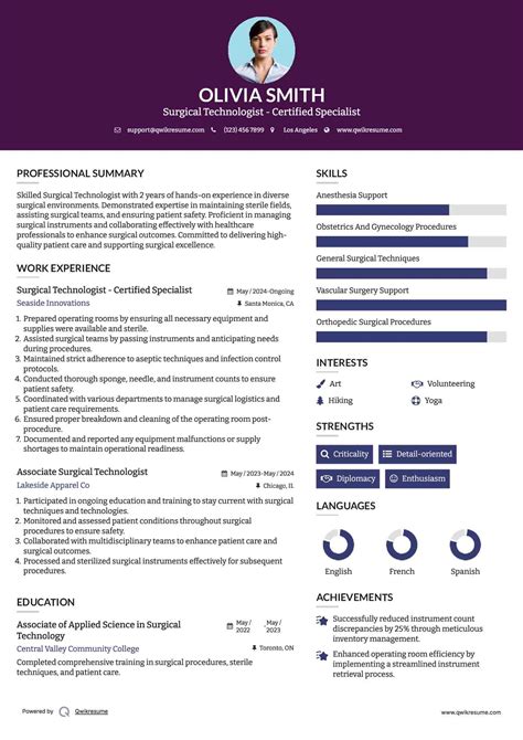 10 Surgical Technologist Resume Samples And Templates For 2025 10 Surgical Technologist Resume Samples And Templates For 2025