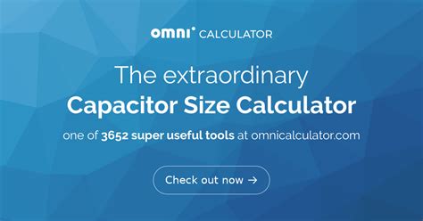 Capacitor Size Calculator