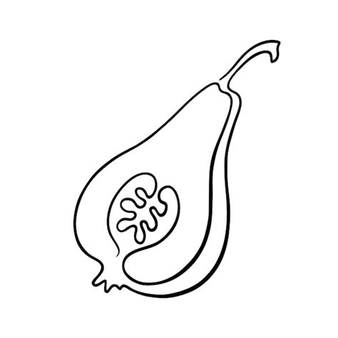 한 줄로 그린 벡터 흑백 그림 컷 배 프리미엄 벡터