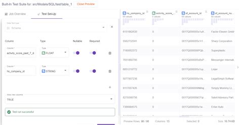 How To Set Up Data Tests For Output Tables