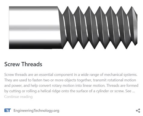 Threaded Fasteners