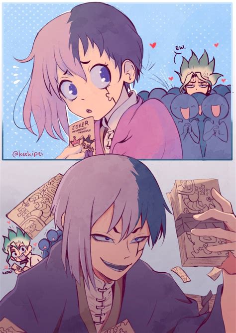 D Con On Pixiv Senku Ishigami And Crossdressing Gen Asagiri Artofit