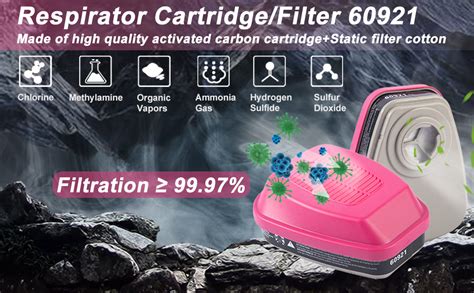 Respirator Cartridge 60921 Particulate Filter Against Formaldehyde Acid Gases