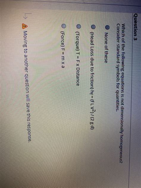 Solved Question Which Of The Following Equations Is Not Chegg