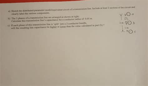 Solved A Sketch The Distributed Parameter Modelequivalent