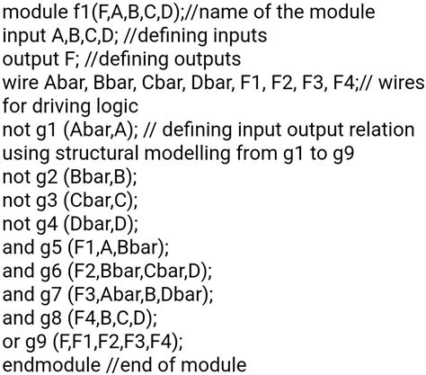 Solved Is This A Verilog Code For Gate Level Modelling And If It Is