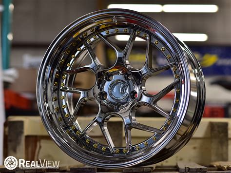 Aodhan Ds01 Vacuum Chrome W Gold Rivets Wheels 5x45 19x105 22