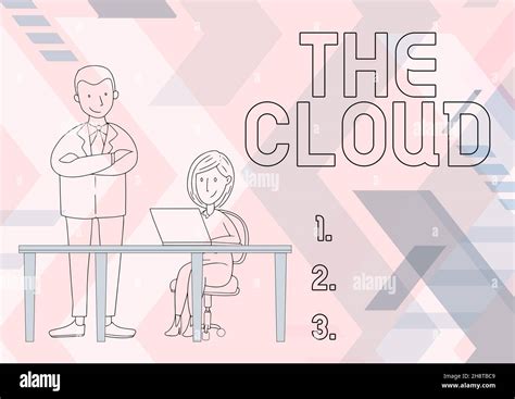 Text Sign Showing The Cloud Business Idea Programs Used In Storing Accessing Data Over The