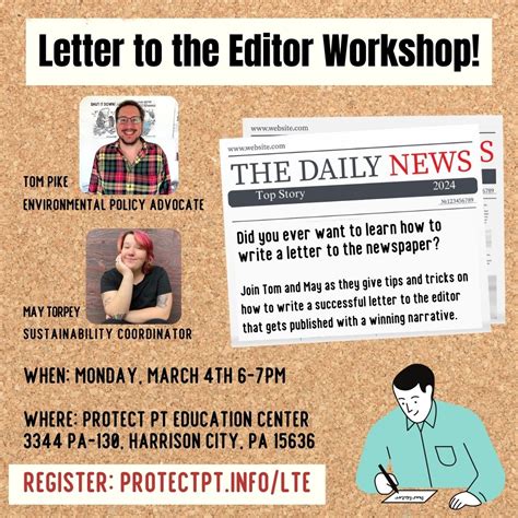 Letters To The Editor Workshop Breathe Project