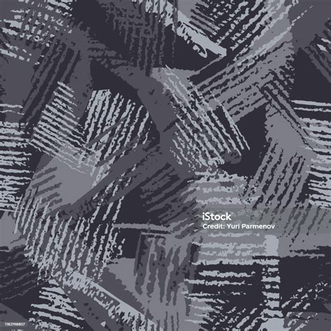 부화 위장 현대 패션 디자인 연필 스트로크와 카모 그런 지 패턴 검정 및 회색 벡터 배경입니다 거친에 대한 스톡 벡터 아트 및 기타 이미지 Istock