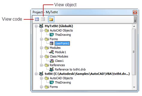 About Viewing Project Information Vbaactivex
