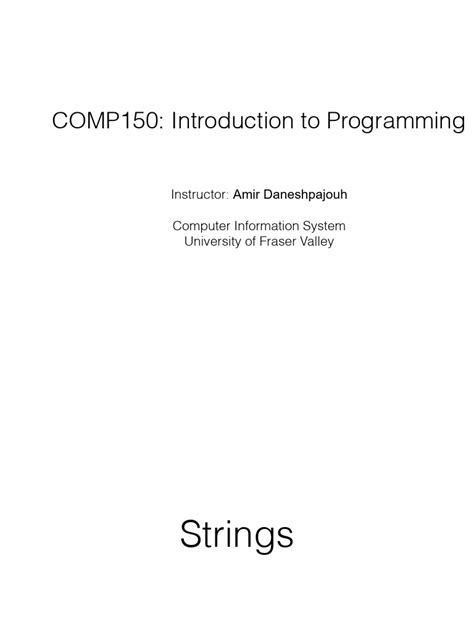 Lecture Notes Strings Pdf