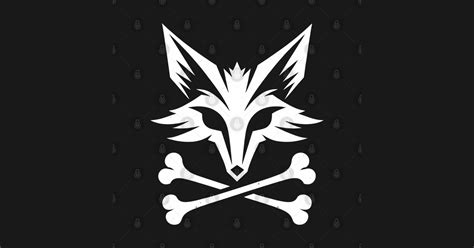 Jolly Roger Pirateflag Fox Skull Crossbones Jolly Roger T Shirt
