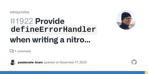 Provide DefineErrorHandler When Writing A Nitro Error Handler Issue Nitrojs Nitro