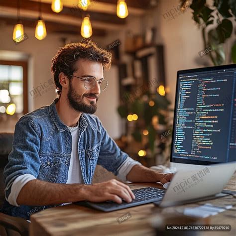 Ai创作图前端程序员 软件工程师 软件开发人员 程序员培训 码农 极客程序员 程序员生活 程序员工作室 It程序员 程序员 加班程序员 开发