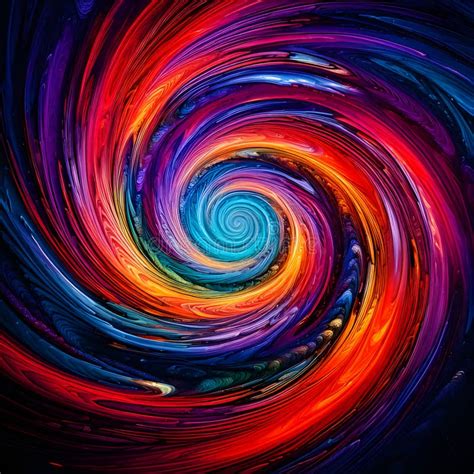 A Swirling Vortex Of Vibrant Colors With Shades Of Blue Purple And Orange Creates A