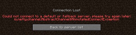Not Solved Cant Connect To Bungeecord Server Says Fallback Server Is Down But It Isnt