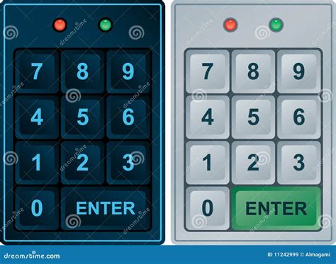Keypad Entry Stock Vector Illustration Of Home Access