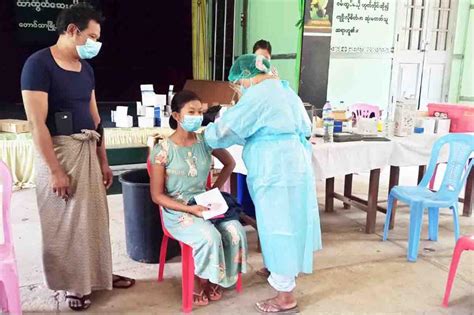 တောင်သာမြို့နယ်အတွင်း၌ အသက် ၁၈ နှစ်နှင့်အထက် ပြည်သူများအား တတိယအသုတ်ပထမအကြိမ် ကိုဗစ် ၁၉ ရောဂါကာက