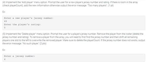 910 Lab Program Soccer Team Roster Functions