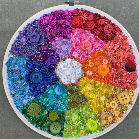 Beaded Color Wheel Wildboho Tutorial Color Wheel Project Ideas