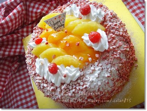 과일 생크림 케익