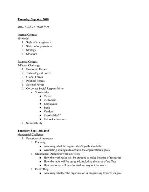 Adms Midterm Notes Thursday Sept 6th 2018 Midterm October 21