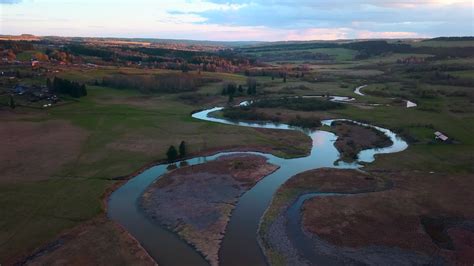 Top View Of River Pattern Clip River With Curved Patterns Near