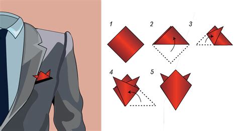 Four Point Pocket Square Fold Bows N