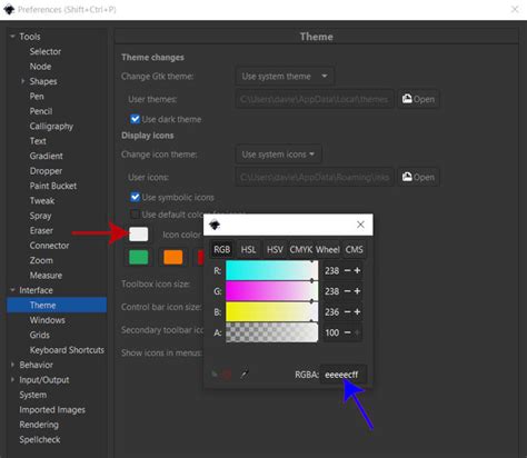 Inkscape Dark Theme Set Up Davies Media Design
