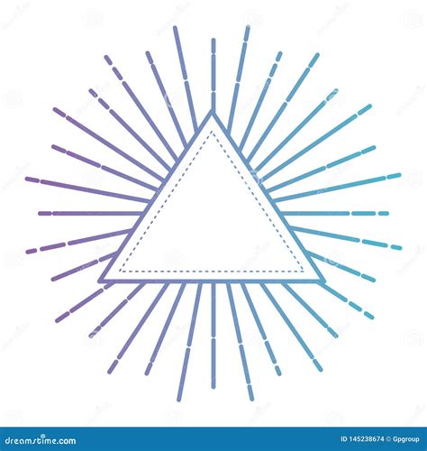 Triangular Frame With Burst Stock Vector Illustration Of Border