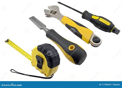 Spanner Large Screwdriver And Chisel Stock Image Image Of Screwdriver Single