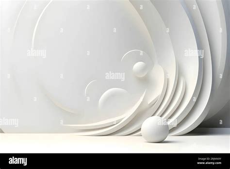 An Abstract Background Adorned With A Multitude Of White Geometric Shapes Including Circles And