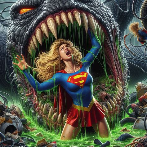 Supergirls Demise By The Sewer Monster By Necromancer Rev On Deviantart