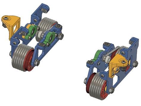 Rolling Plotter Using Wider Wheels And One Wheel Motor By Geodave Download Free STL Model