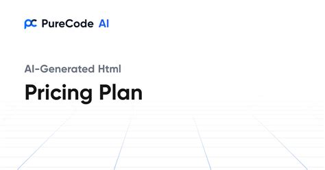 Build Great Html Pricing Plan Components Faster Using Ai Tools