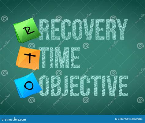 Recovery Time Objective Stock Illustration Illustration Of Management