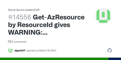 Get Azresource By Resourceid Gives Warning Systemargumentexception For Non Existing Resource