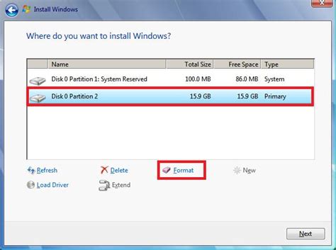 error 0x80070057 windows could not format a partition on disk 0