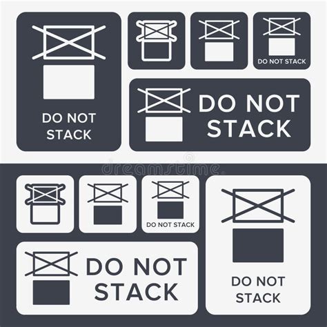 Do Not Stack Packaging Symbol Sign And Label Indicating That Items