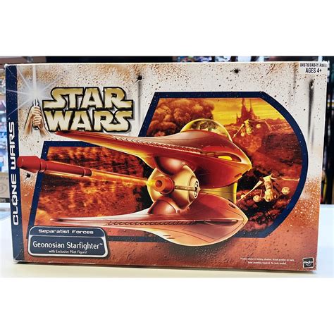 Star Wars Clone Wars Geonosian Starfighter With Geonosian Pilot Hasbro 84841