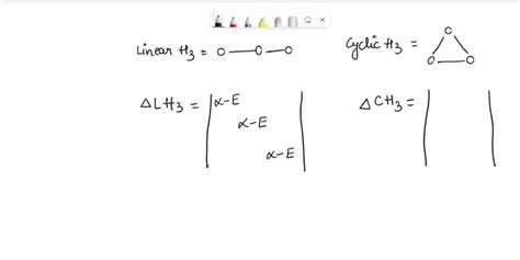 Set Up The Secular Determinants For I Linear H3 Ii Cyclic H3