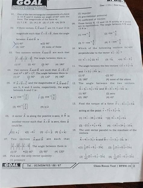 A Force F −3i J 5k 13 Find The Torque Of A Force F −3i Acting At Th