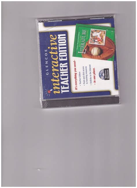Interactive Teacher Edition Cd Rom Course 3 Green Glencoe Literature