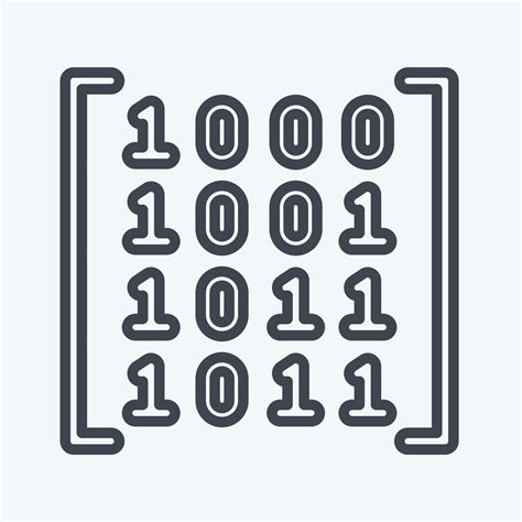 icon data patterns related to machine learning symbol line style simple design editable