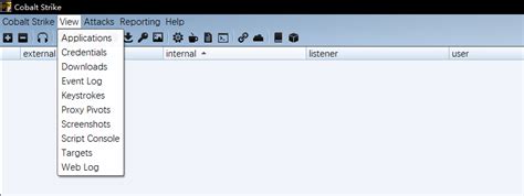 Cobalt Strike界面功能介绍cobalstrike View视图 Csdn博客