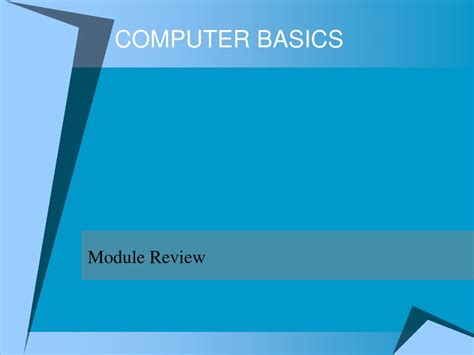 Ppt Computer Basics Powerpoint Presentation Free Download Id 4827168