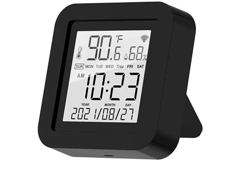 უნივერსალური ინფრაწითელი პულტი ტემპერატურისა და ტენიანობის სენსორი Moes Wr Ty Thr Bk Ms Smart