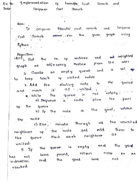 Ai Lab Bfs Ucs Pdf Computing Computer Science