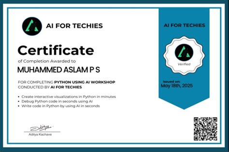 Python Ai Be10x Techlearning Muhammed Aslam